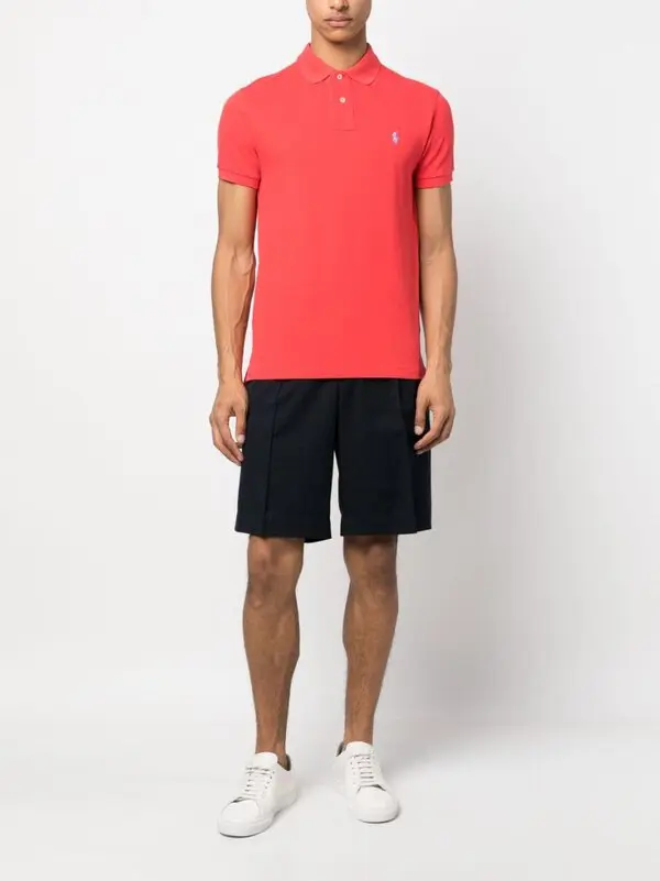 Polo Ralph Lauren Short-sleeved Cotton Polo Shirt - Red