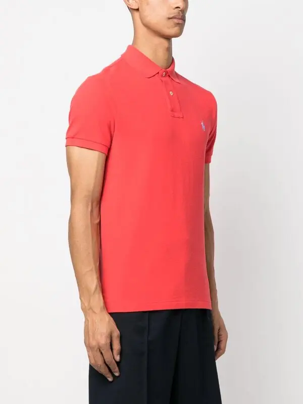 Polo Ralph Lauren Short-sleeved Cotton Polo Shirt - Red