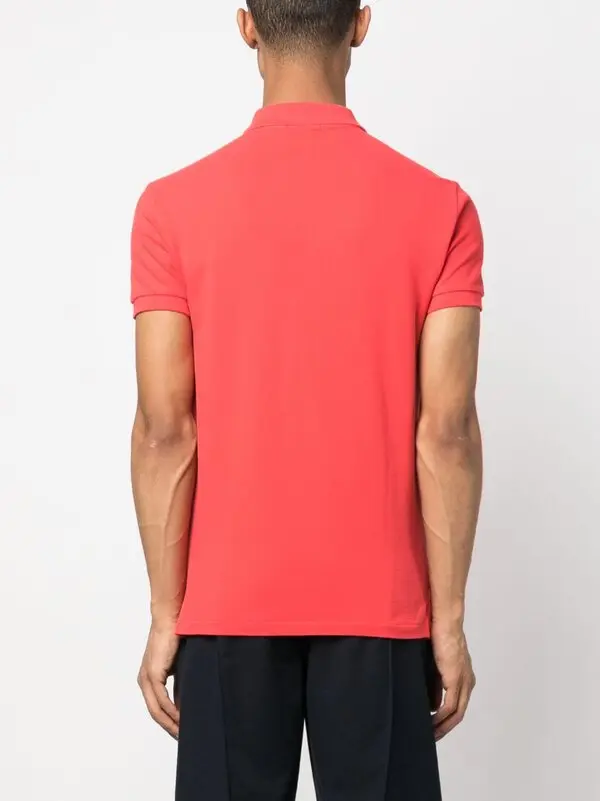 Polo Ralph Lauren Short-sleeved Cotton Polo Shirt - Red