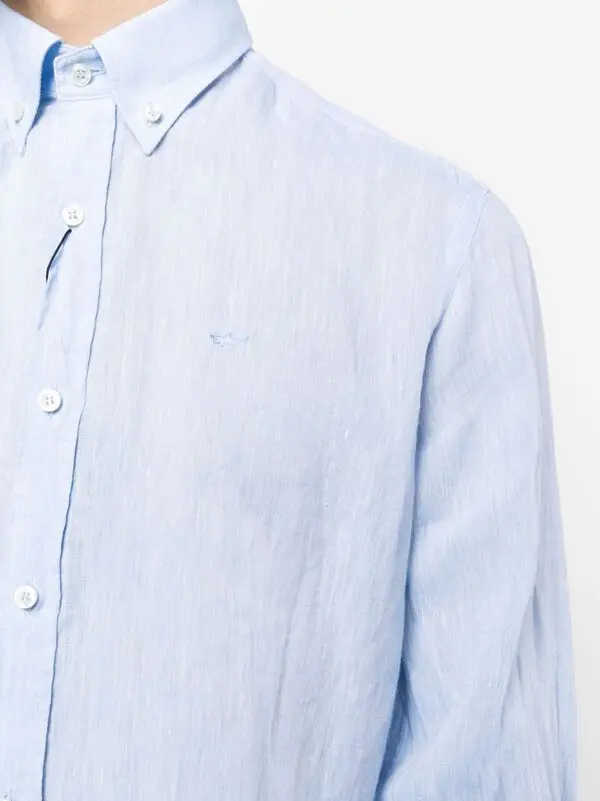 Paul & Shark Long-sleeve Linen Shirt - Blue