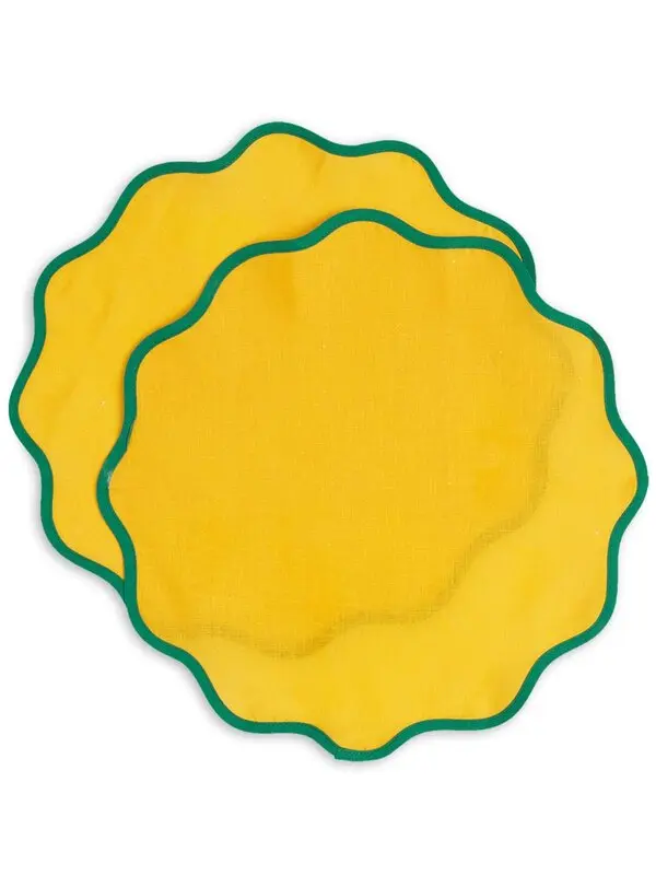 La DoubleJ Cloud Linen Placemats - Yellow