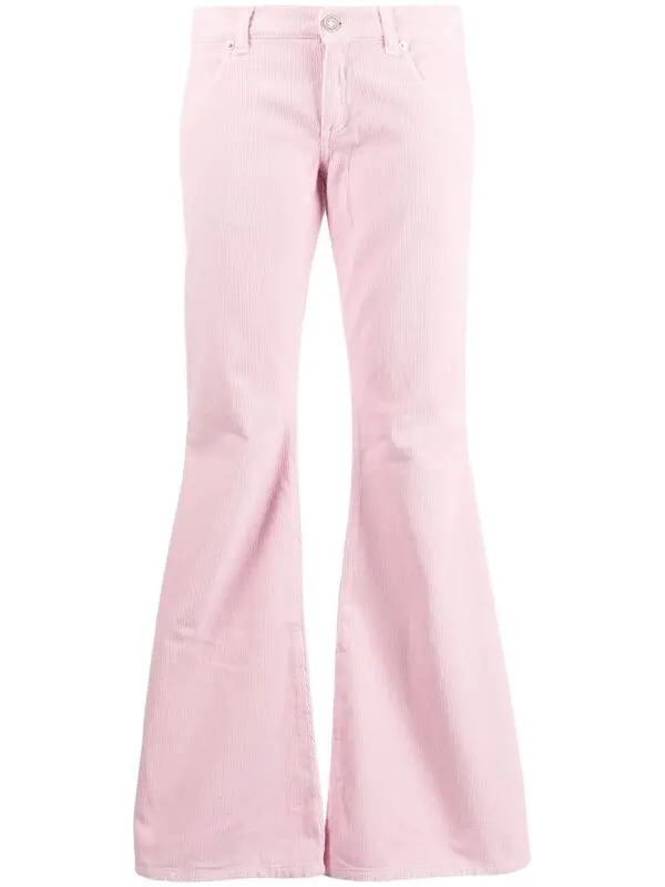 ERL Corduroy Flared Trousers - Pink