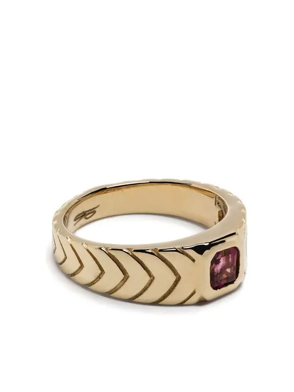 Jacquie Aiche 14kt Yellow Tourmaline Ring - Gold