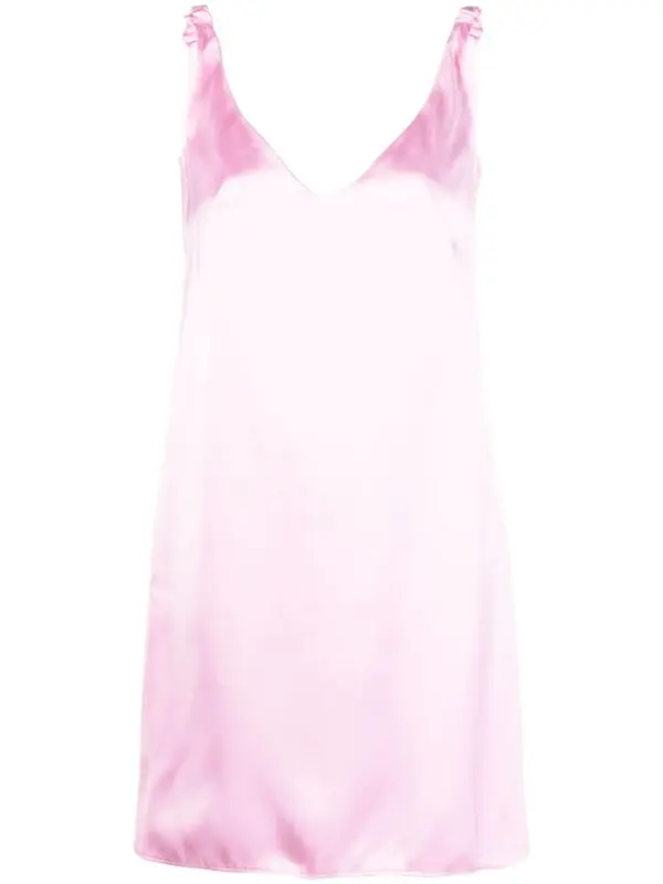 N°21 Ruched Straps V-neck Dress