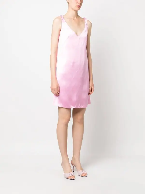 N°21 Ruched Straps V-neck Dress