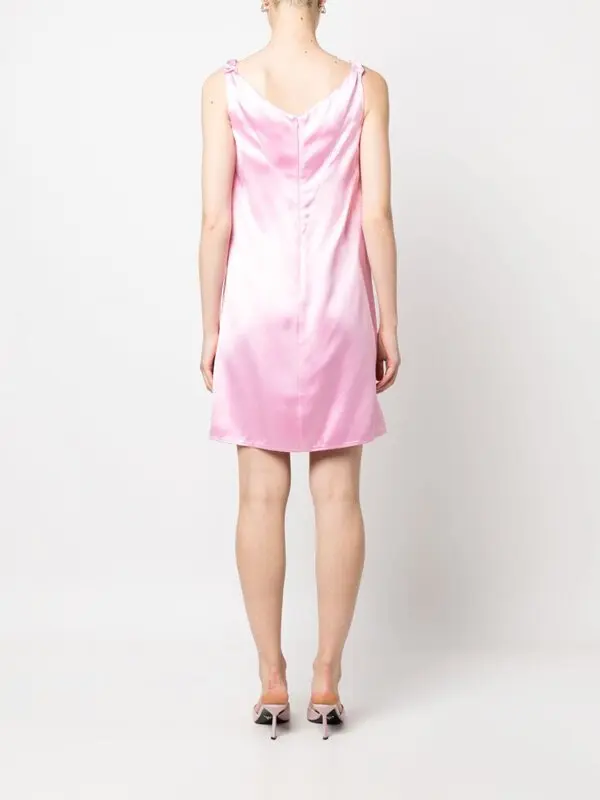 N°21 Ruched Straps V-neck Dress