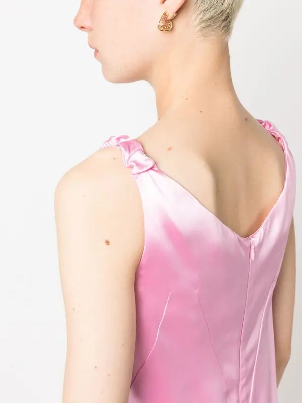 N°21 Ruched Straps V-neck Dress