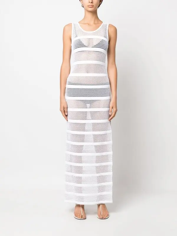 ANTONINO VALENTI Sheer Mesh Maxi Dress