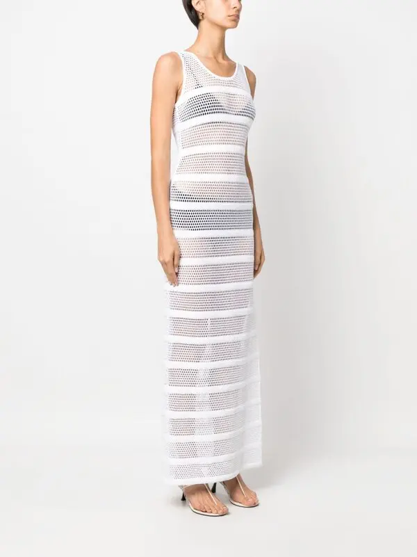 ANTONINO VALENTI Sheer Mesh Maxi Dress
