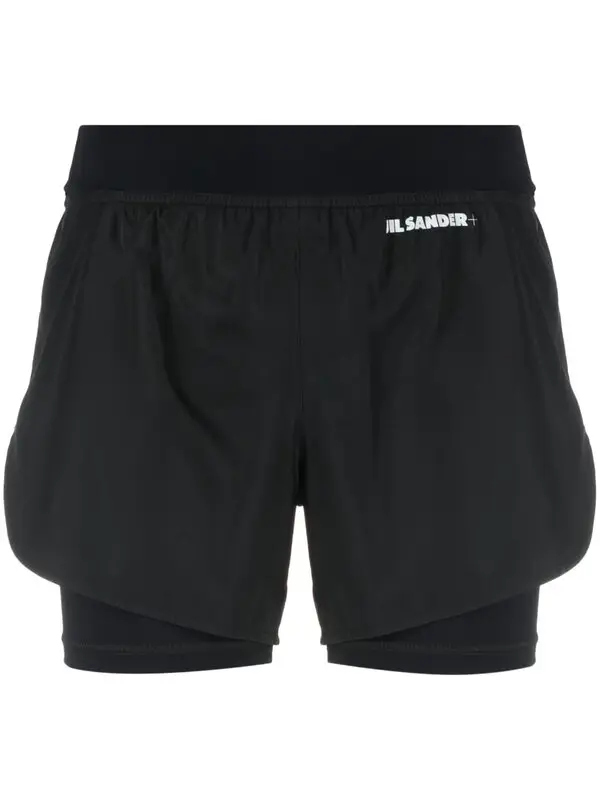 JIL SANDER Logo-print Layered Shorts