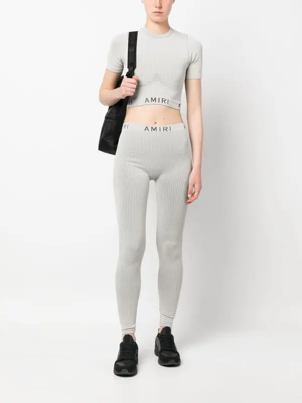 Amiri Seamless Fine-ribbed Leggings