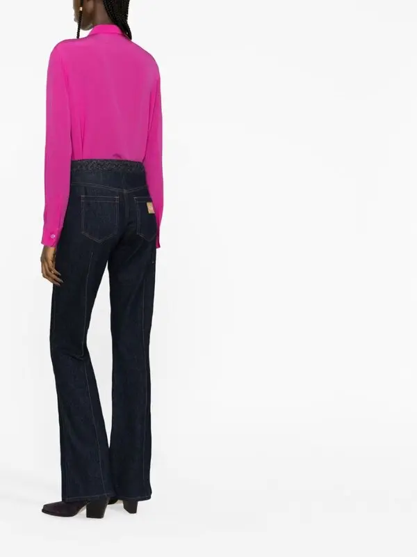 Etro Pegaso Appliqué Silk Shirt