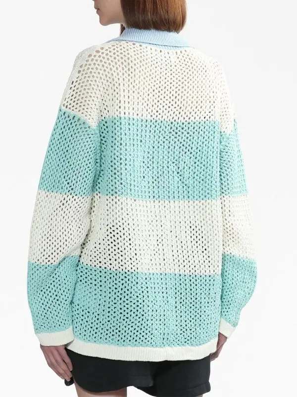 HALFBOY Three-tone Cotton Polo Collar