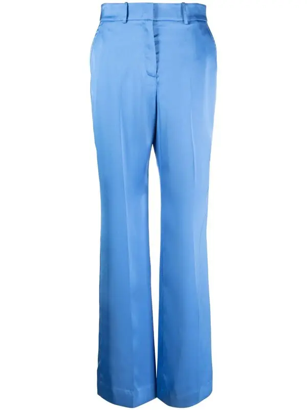 Bcbgmaxazria Satin Flared Trousers