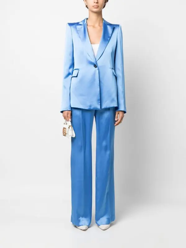 Bcbgmaxazria Satin Flared Trousers