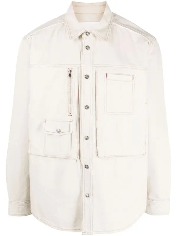 MARANT Pascuale Shirt Jacket - Neutrals