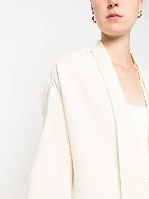 SA SU PHI Scarf-detail Cashmere Cardigan
