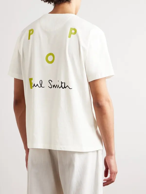 Pop Trading Company Paul Smith Printed Cotton-Jersey T-Shirt