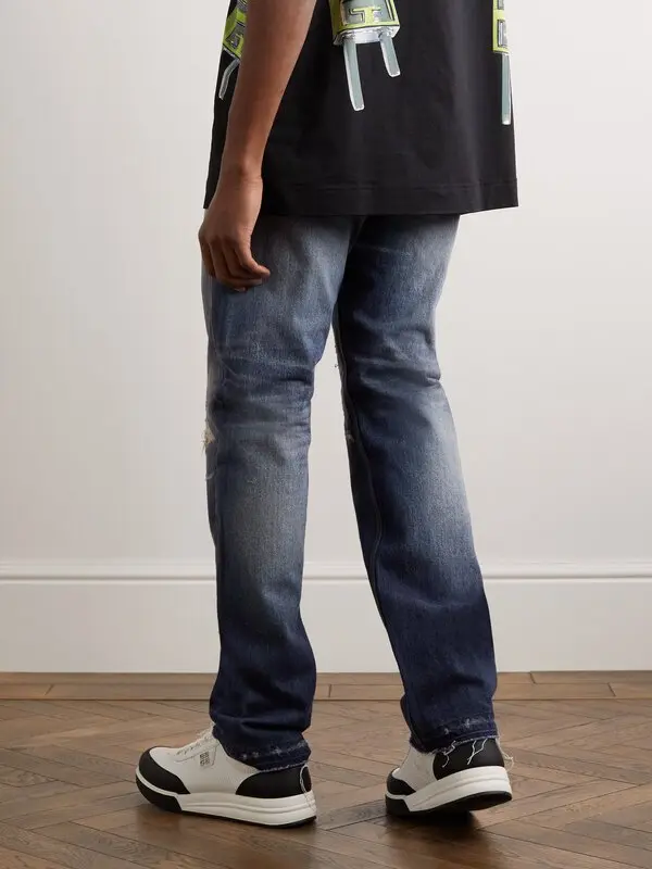 Givenchy Straight-leg Distressed Jeans