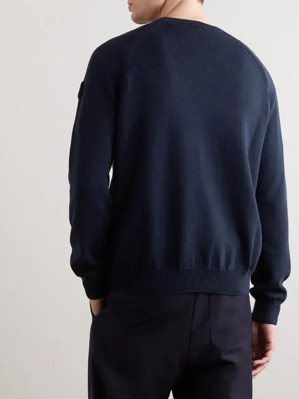 Moncler Logo-jacquard Cotton Sweater