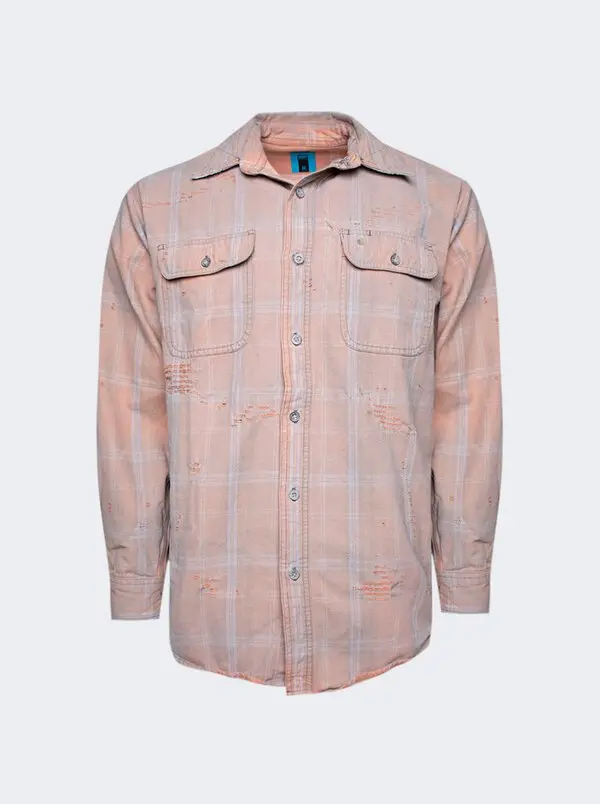 NOTSONORMAL Destroyed Flannel Shirt - Flint