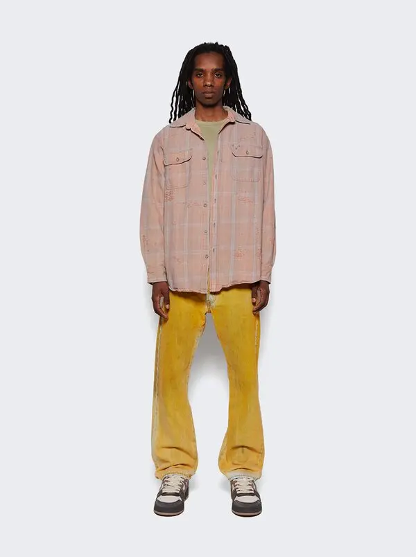 NOTSONORMAL Destroyed Flannel Shirt
