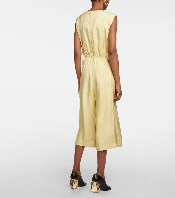 JIL SANDER Embellished Satin Jumpsuit
