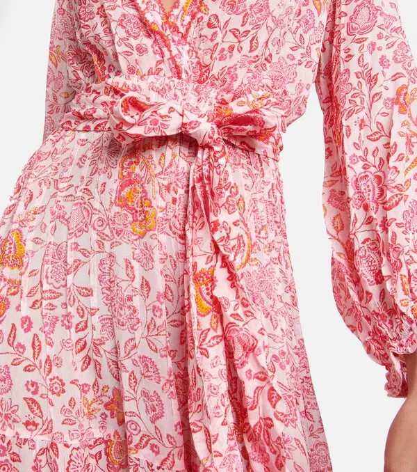 chinese dress ladies Emily Wonder Violet Mixed Floral Print Maxi Dress Small