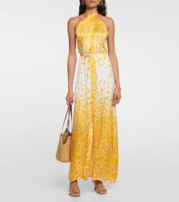 Poupette St Barth Isabelle One-shoulder Maxi Dress