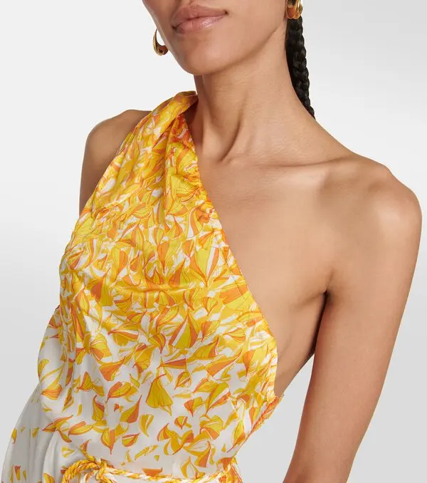 Poupette St Barth Isabelle One-shoulder Maxi Dress