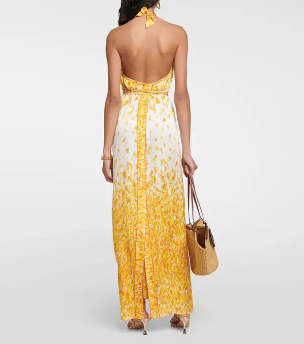 Poupette St Barth Isabelle One-shoulder Maxi Dress