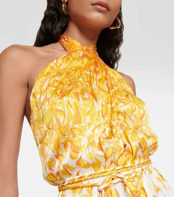 Poupette St Barth Isabelle One-shoulder Maxi Dress