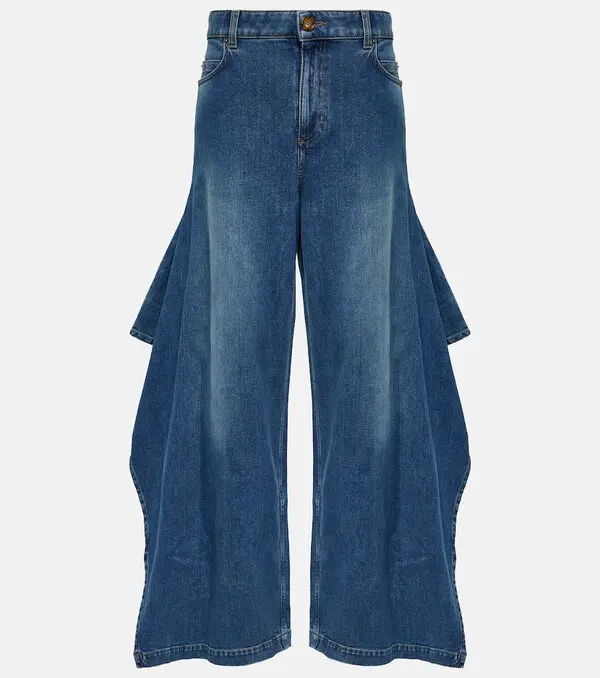 Burberry High-rise Wide-leg Jeans
