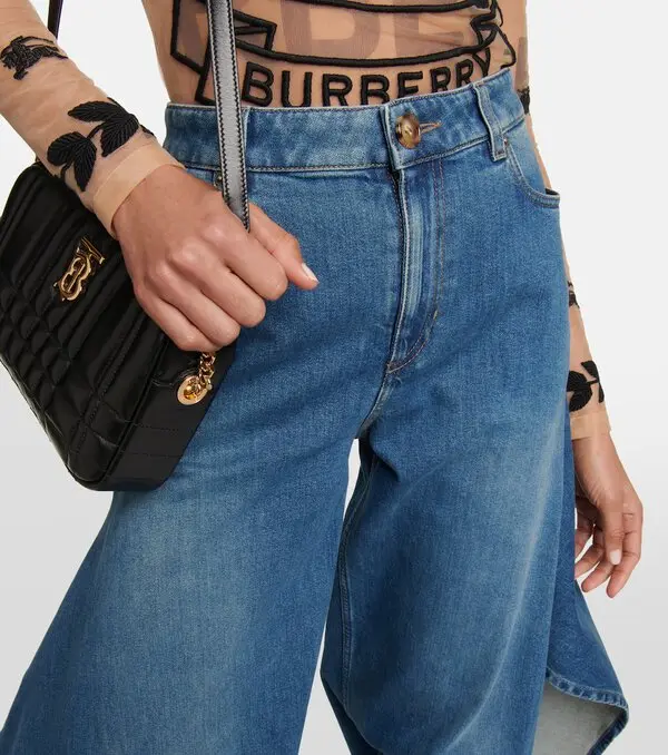 Burberry High-rise Wide-leg Jeans