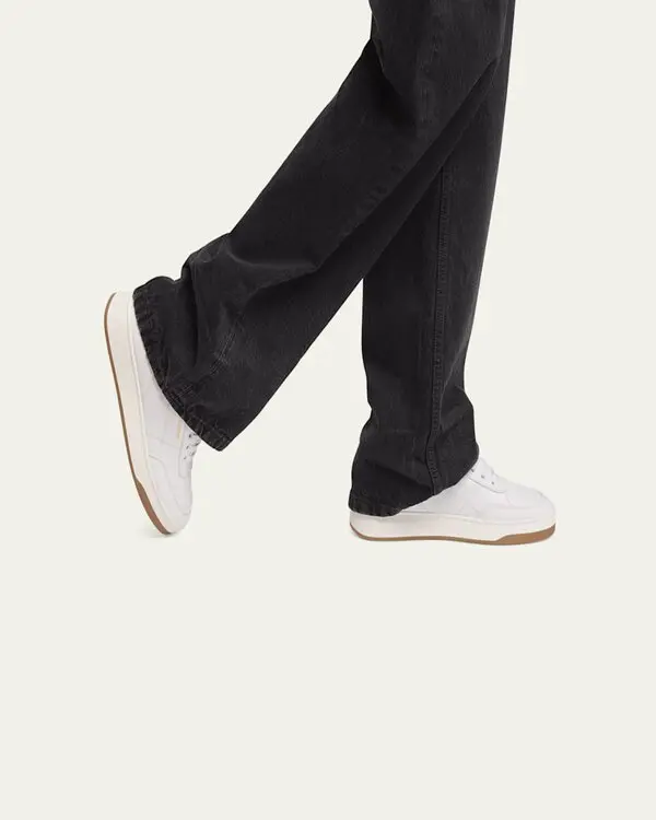 Saint Laurent Sl61 Leather Low-top Sneakers