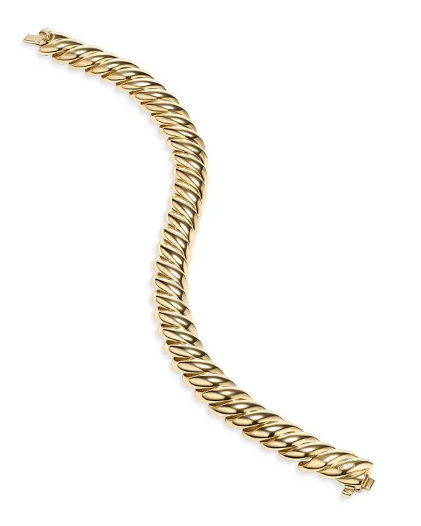 David Yurman 18k Yellow Sculpted Cable Bracelet