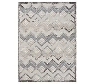 OX BAY TRADING CO. Ox Bay Chevron Pet Indoor/outdoor Area Rug, 5' 7 - One-color