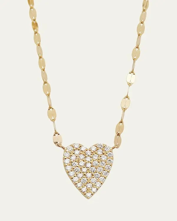 Lana Jewelry 14k Yellow Diamond Heart Pendant Necklace - Gold