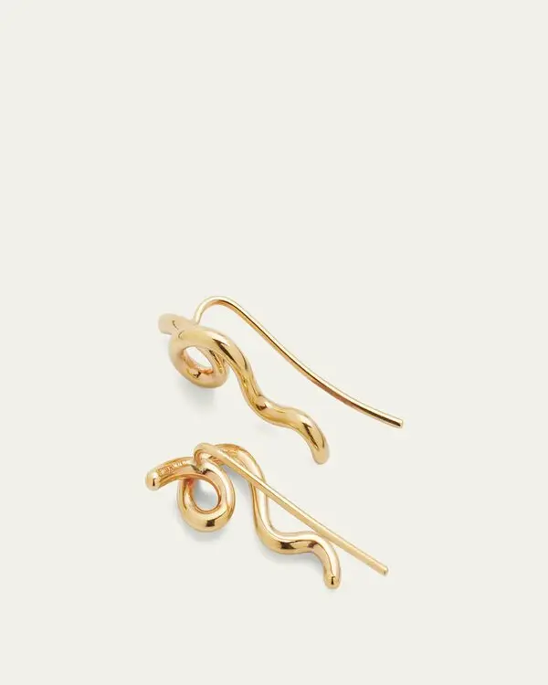 Bea Bongiasca 9k Yellow Wow Mini Climber Earrings