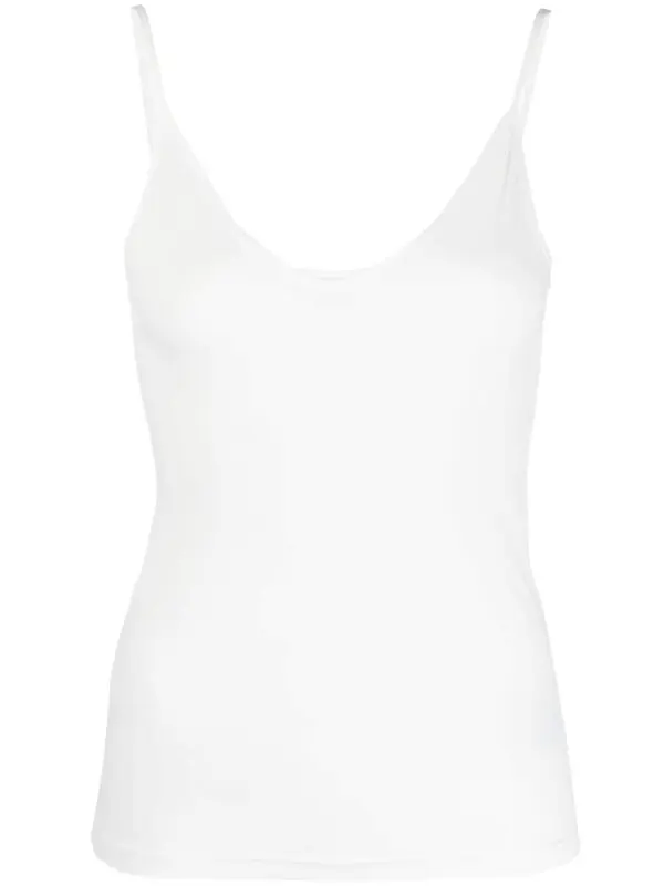 JIL SANDER V-neck Tank Top - White