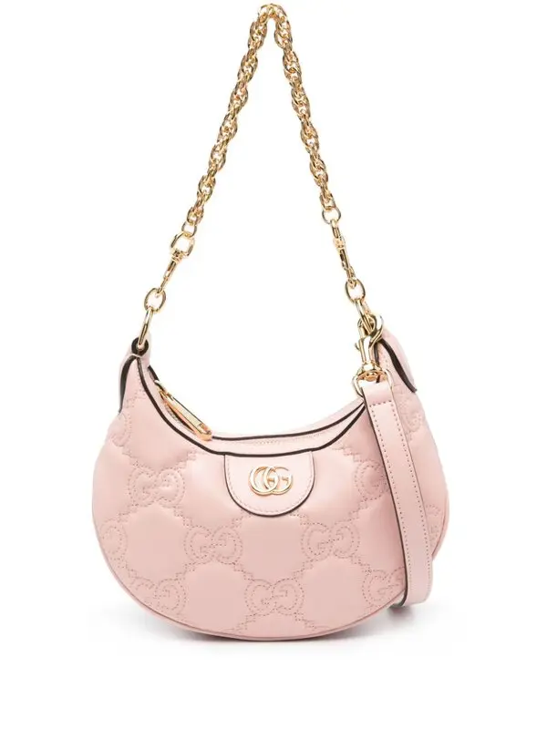 Gucci Mini Gg Matelasse Shoulder Bag - Pink
