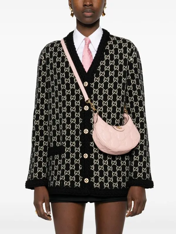 Gucci Mini Gg Matelasse Shoulder Bag - Pink
