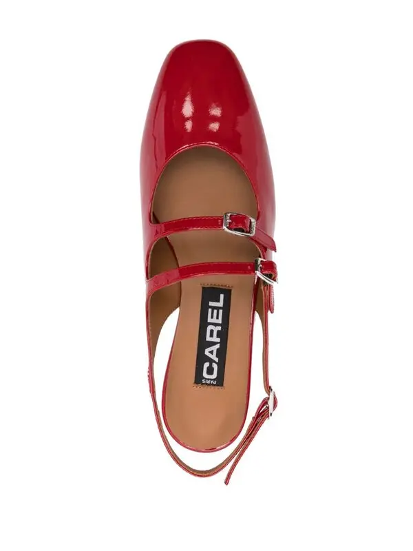CAREL Peche Patent-leather Mary Jane Pumps