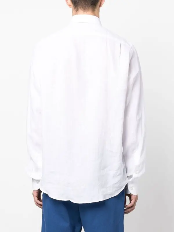 Paul & Shark Long-sleeve Linen Shirt - White