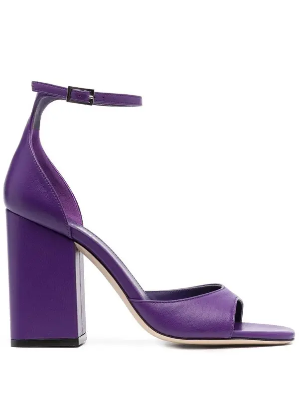 Paris Texas Fiona 95mm Block-heel Sandals - Purple