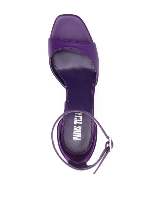 Paris Texas Fiona 95mm Block-heel Sandals - Purple