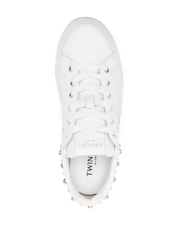 TWINSET Pearl-embellished Low-top Sneakers