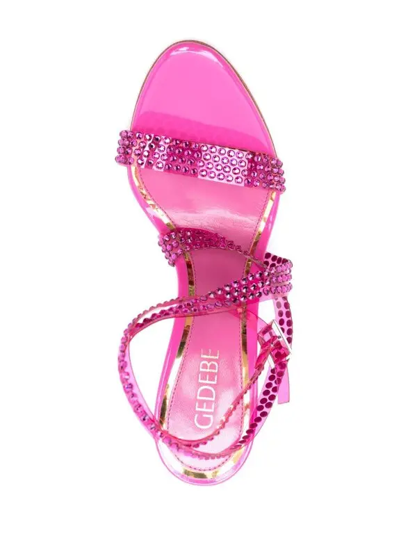 GEDEBE Kim 100mm Embellished Sandals