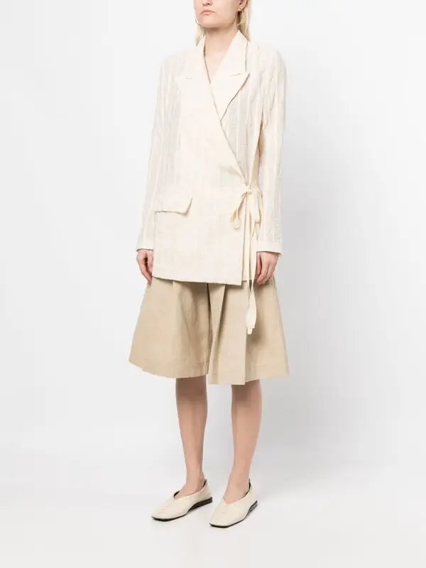 UMA WANG Oversize Wraparound Blazer - Neutrals