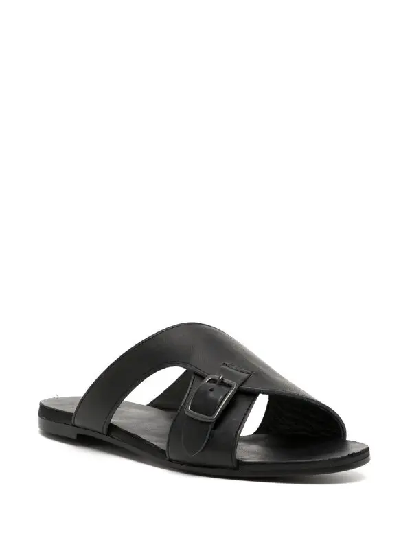 Y’s Buckled Leather Sandals